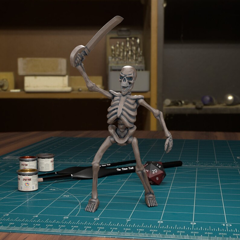 Skeletons Miniatures Bundle | 28mm-32mm | Resin 3D Printed Undead | D&D ...