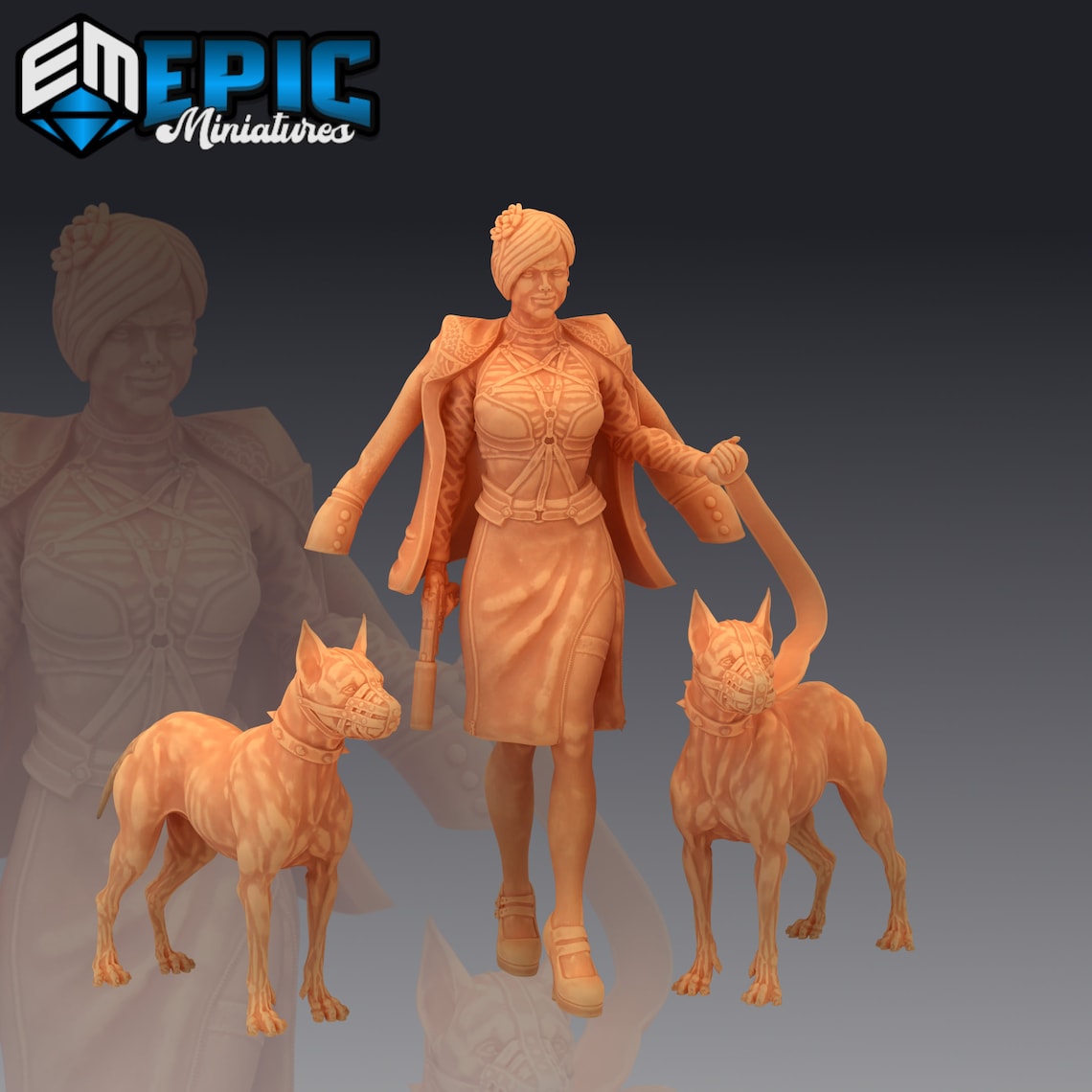 Gangster Lady Miniature Set | 28mm-32mm | 3D Printed Resin Gangster ...