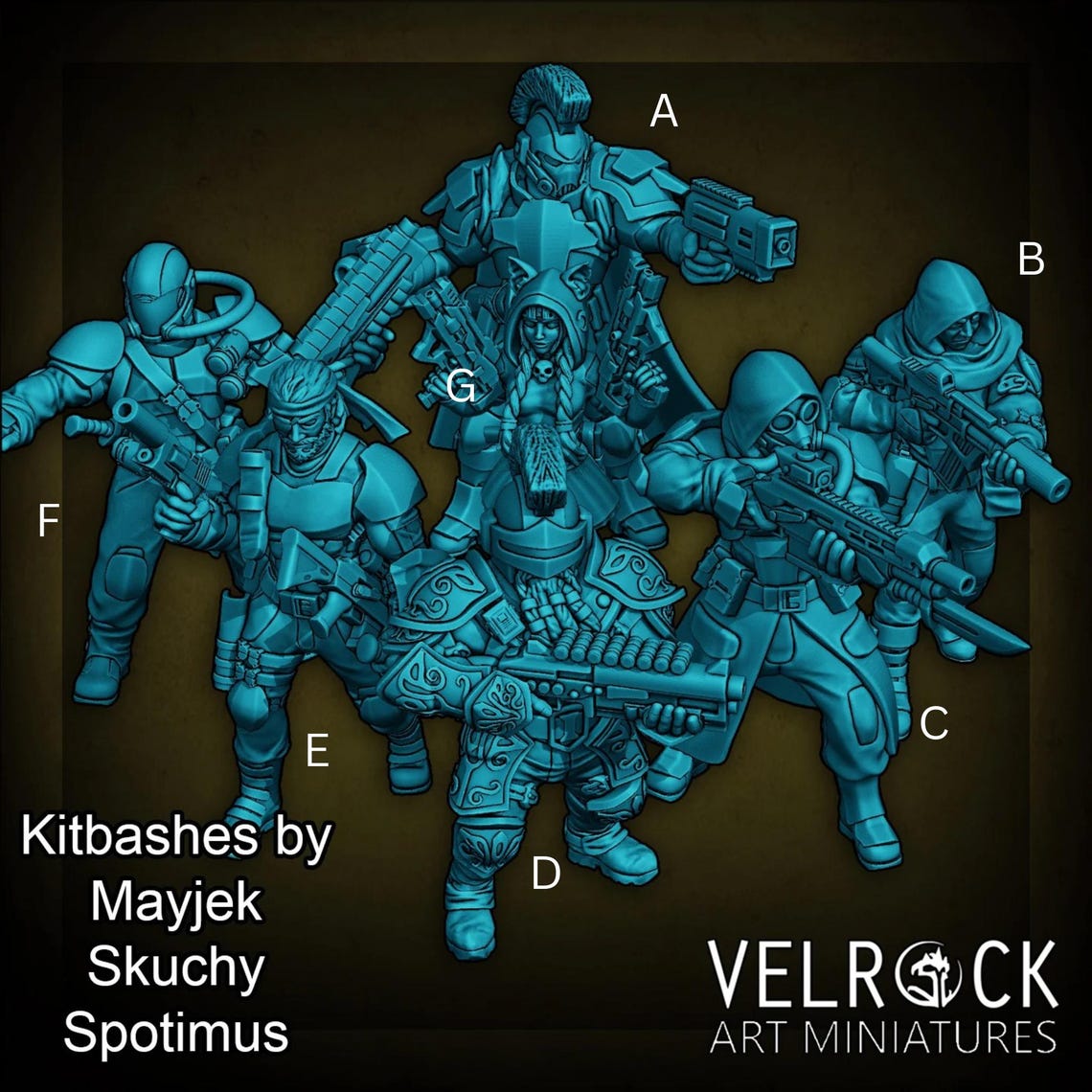 Spacefarers Kitbash Miniature | 28mm-32mm | Resin 3D Printed Spacefarer ...