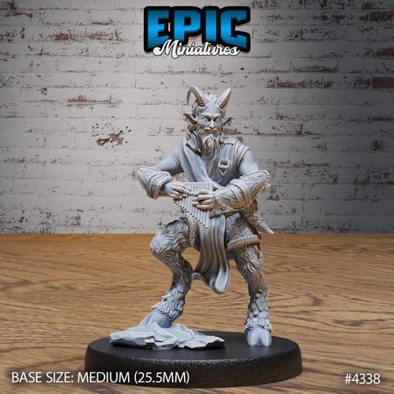 Satyr Miniature Set | 28mm-32mm | 3D Printed Resin Satyrs / Fae ...