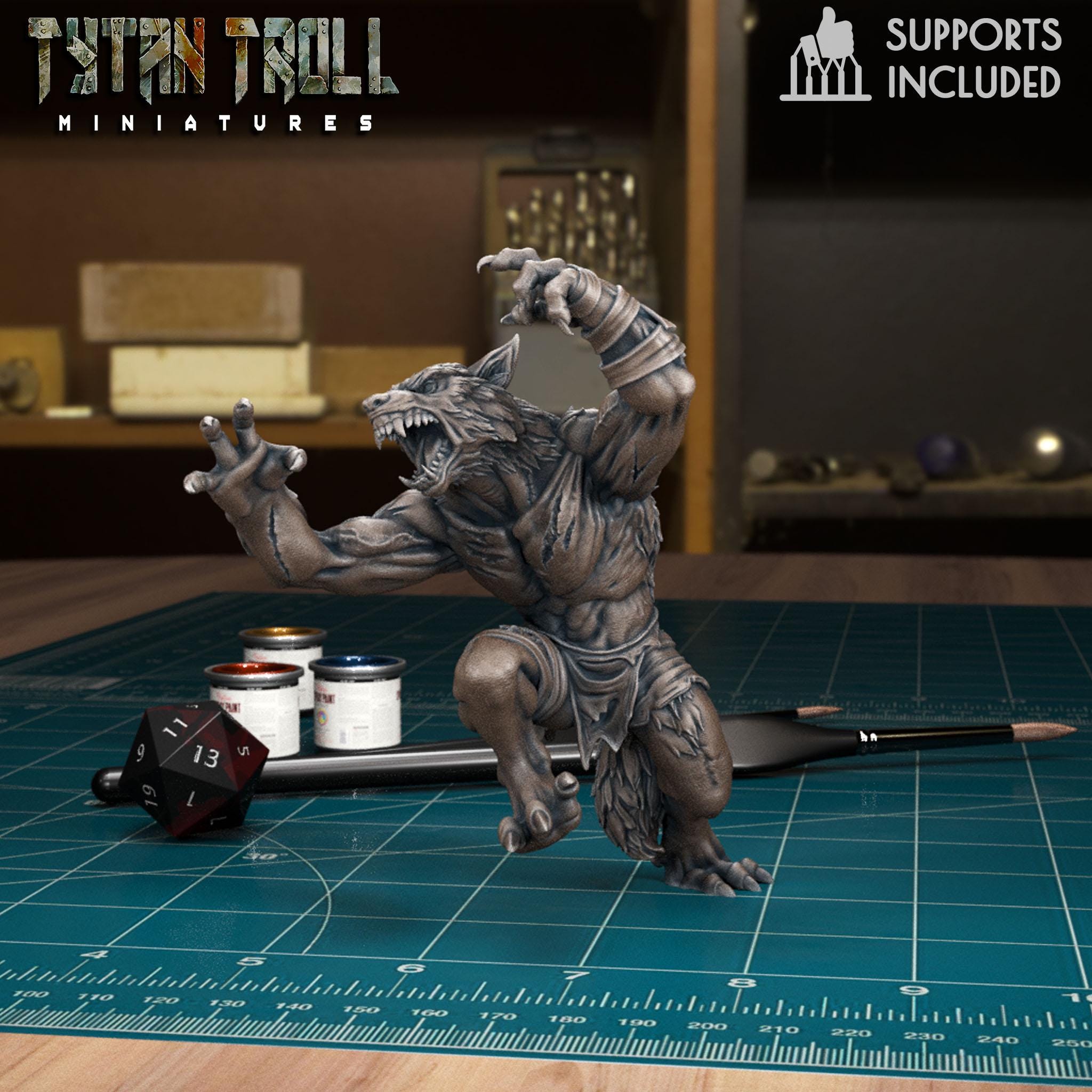28mm & 32mm, the Great Werewolf Pack, Lycanthrope Figures for RPG and ...