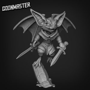 Bat Rogue ,goon Master Beastiebats , Medium Miniature, Dungeon and ...