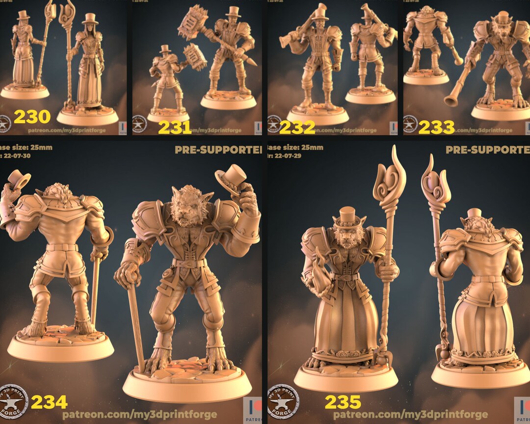 Werewolf Leader Perfect Set 2, by My3dprintforge Dnd, Dungeon and ...