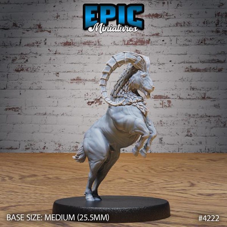 Wild Goat Miniature | 28mm & 32mm Scale Wilderness Creature for Dnd ...