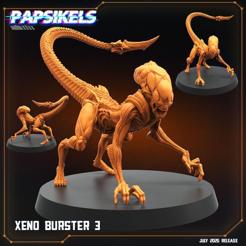 Xeno Burster Alien Miniatures | 28mm-32mm Resin Sci-fi Aliens ...