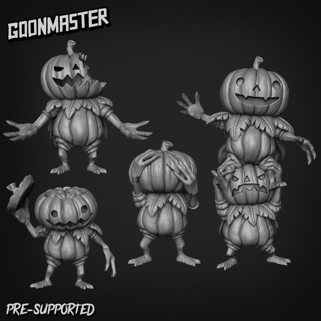 Pumpkins, by Goons Dnd, Dungeon and Dragon Mini, Tabletop Miniature ...
