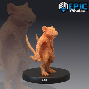 Rat Platoon, 675-682, Rodent Wars, Medium Miniature, Epic Miniature ...