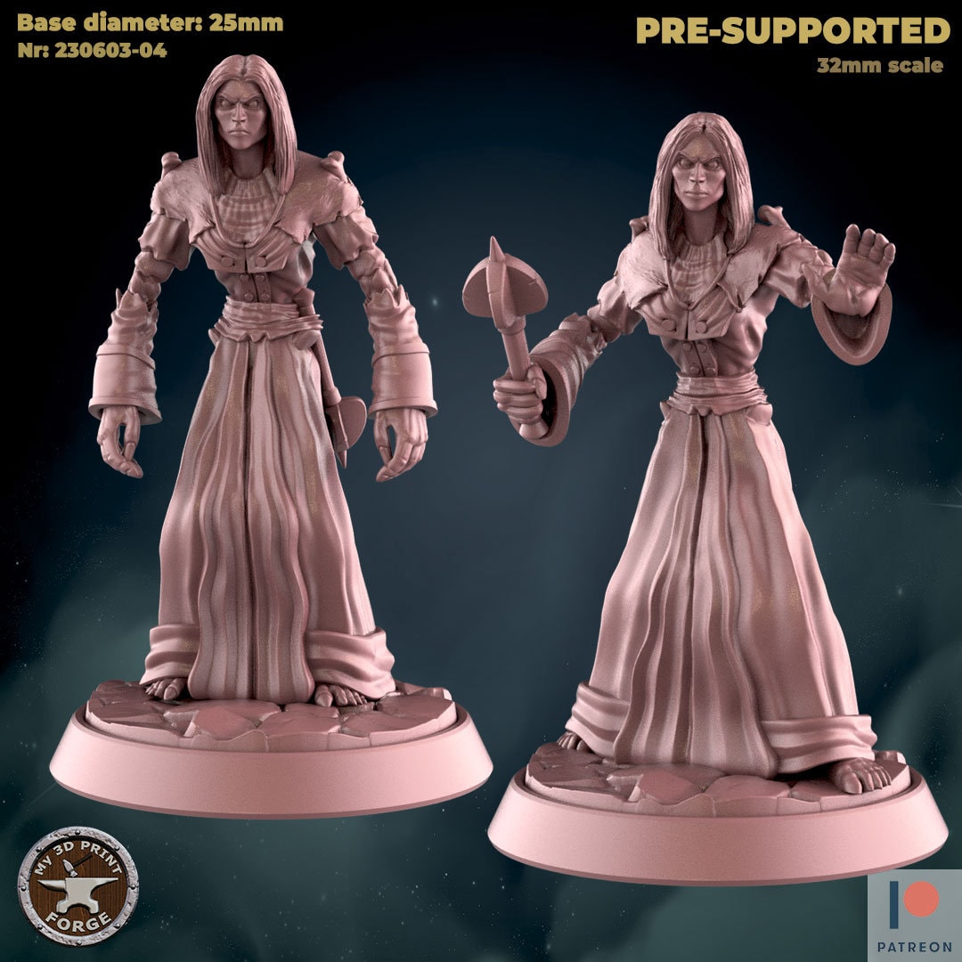 Female Undead Cleric / Priest, by My3dprintforge Dnd, Dungeon and ...