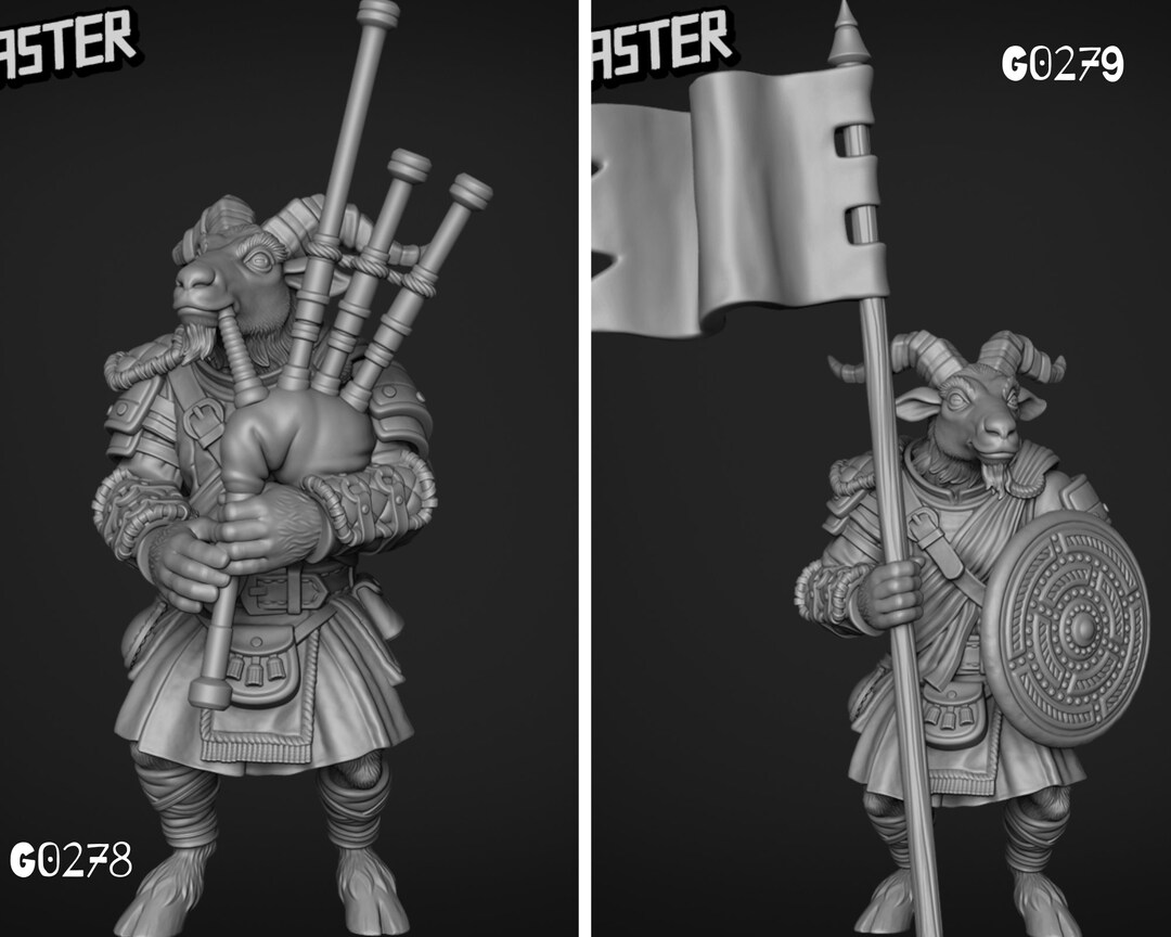Beastmen by Goon Miniatures for Dungeons and Dragons and Tabletop ...
