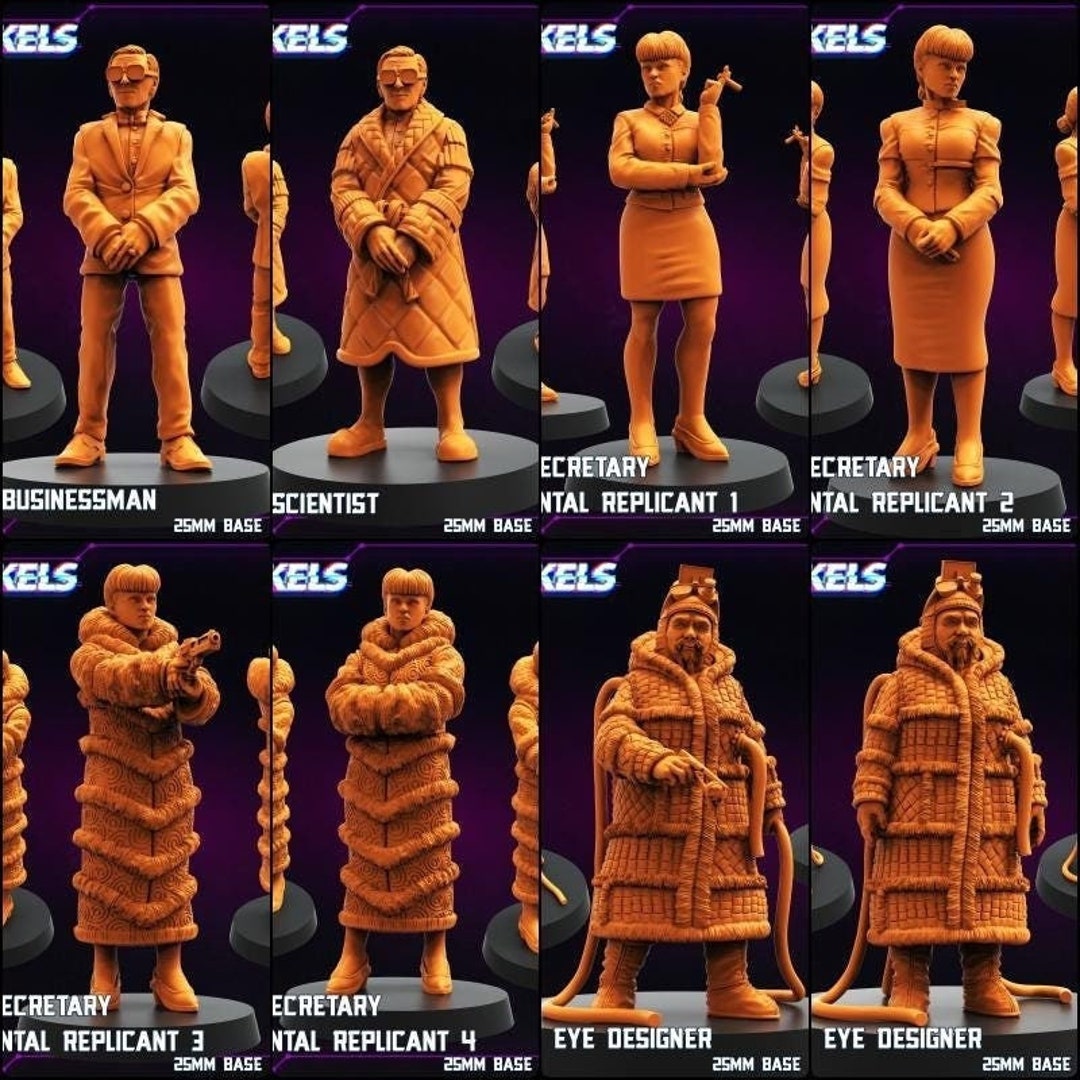 Replicants and Runners Miniatures by Papsikels Miniatures Dnd, Dungeon ...