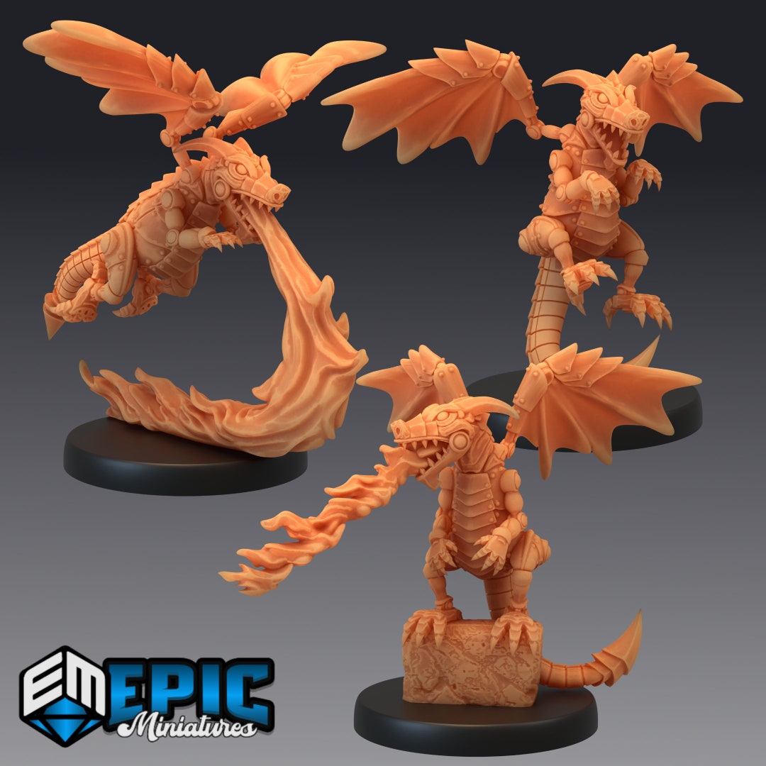 Dragon Whelp 948-950, Medium Miniature, Epic Miniature, Dungeon and ...