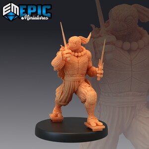 Ninja Tortle 570-573 Medium Miniature, Epic Miniature, Dungeon and ...