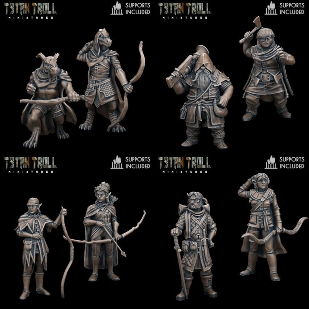 28/32mm, Ranger Heroes of the Races , Medium Miniatures, Tytantroll ...
