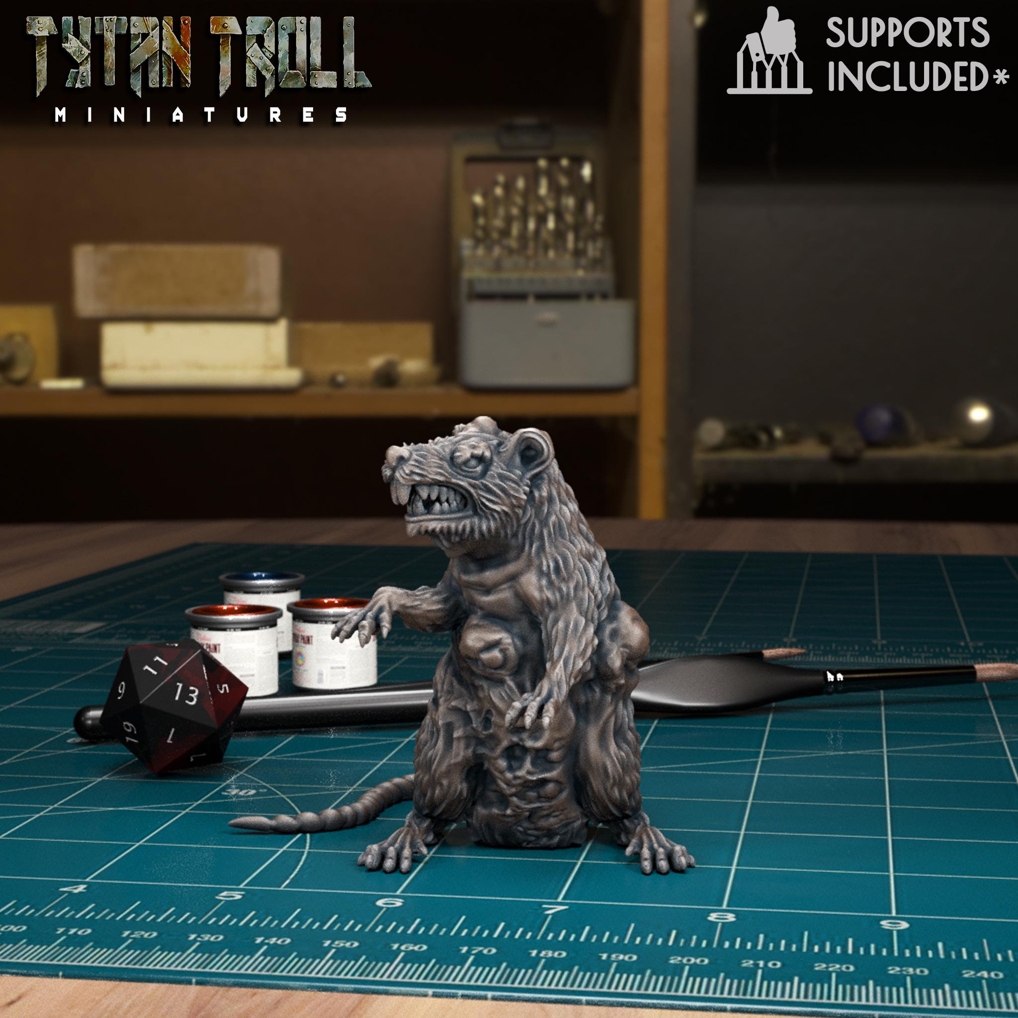 28/32mm, the Giant Plague Rat Bundle, Miniatures, Tytantroll Minitures ...