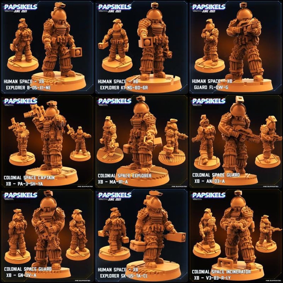 Papsikels Alien Artifact Explorers - Sci-fi RPG Miniature, Cyberpunk ...