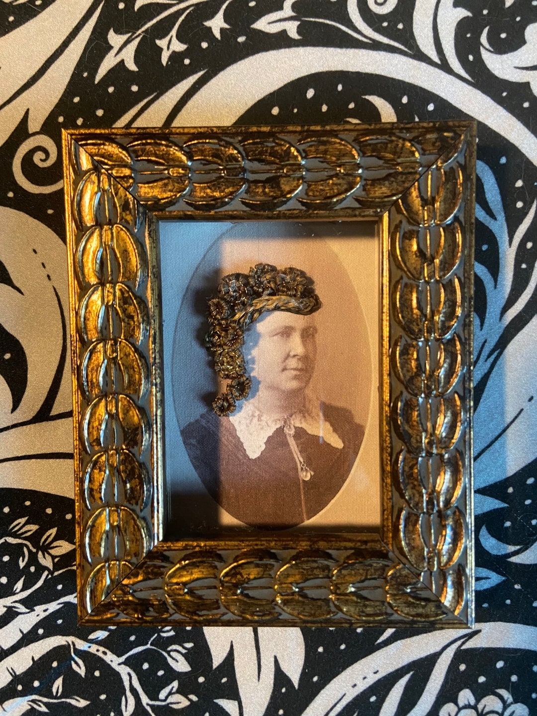 Mini Spinster-miss Bernice Victorian Inspired Human Hair Work Flowers ...