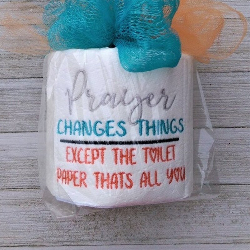 Embroidered Toilet Paper - Etsy