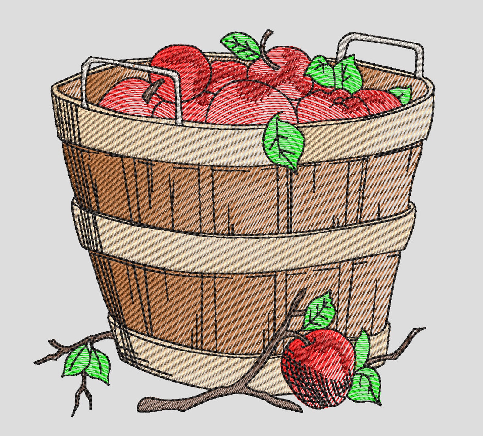 Bushel of Apples Design and Bonfires Apple Pickin' Fall - Etsy