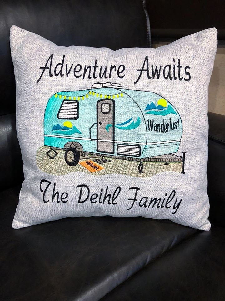 Rv Travel Trailer Motor Home 6x10 & 5x7 Embroidery Design - Etsy