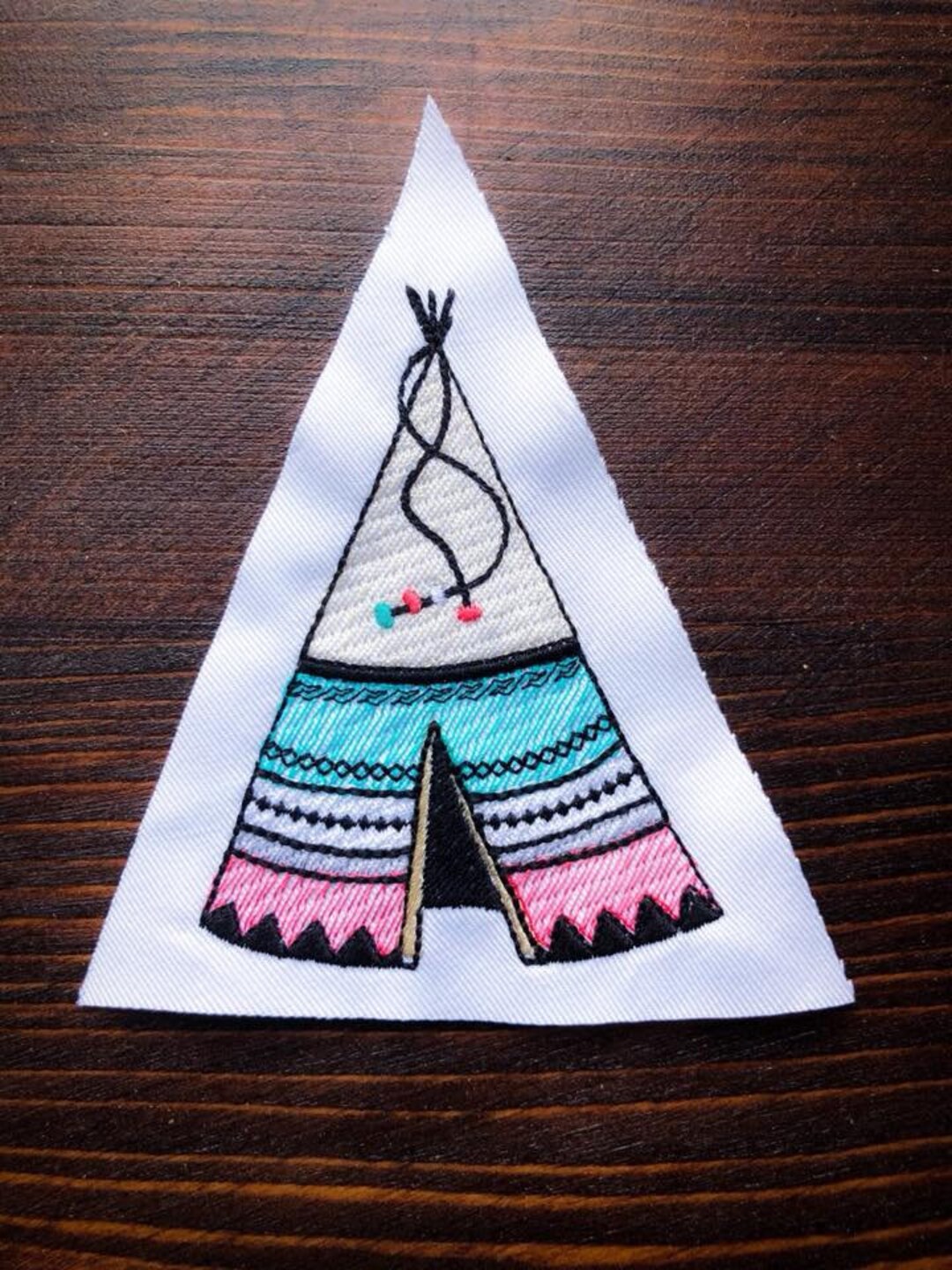 Tribal Tee-pee Embroidery Design- Sizes Available 6x10 5x7 and 4x4 ...