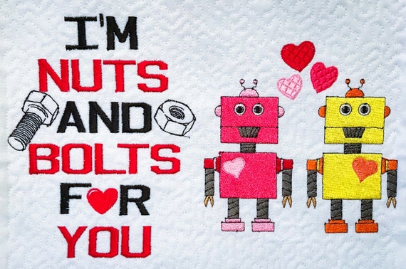 Robots Nuts and Bolts for You Bundle Set Valentine Reading | Etsy