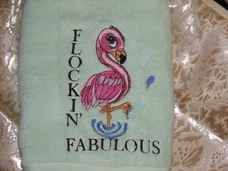 Flockin' Fabulous Flamingo Sketch Filled Embroidery Design- Available ...