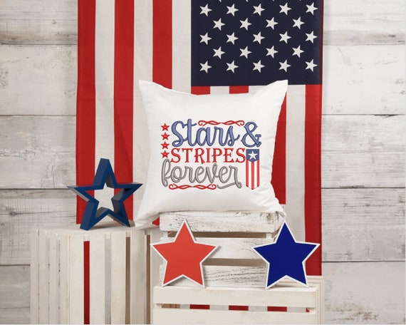 Stars & Stripes Forever Patriotic Embroidery Design Available - Etsy