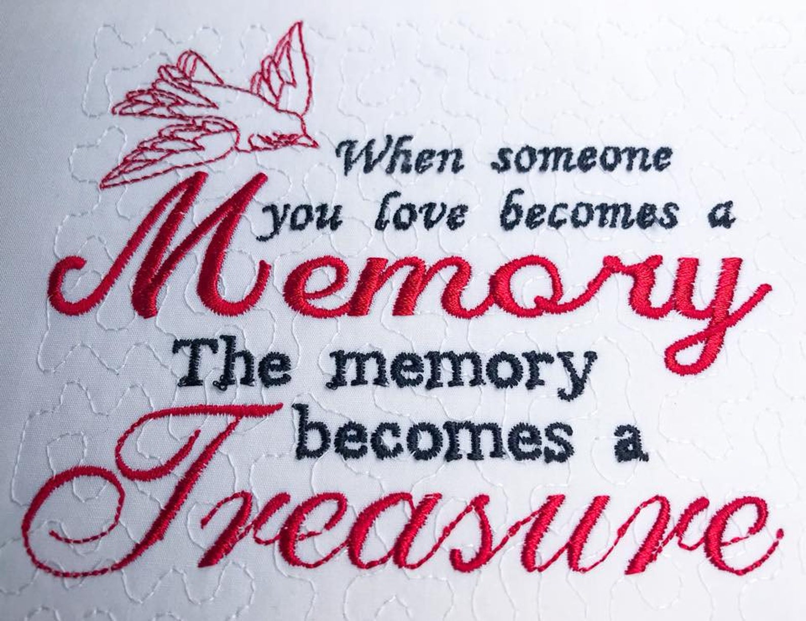 When Someone We Love Become a Memory Embroidery Design - Etsy