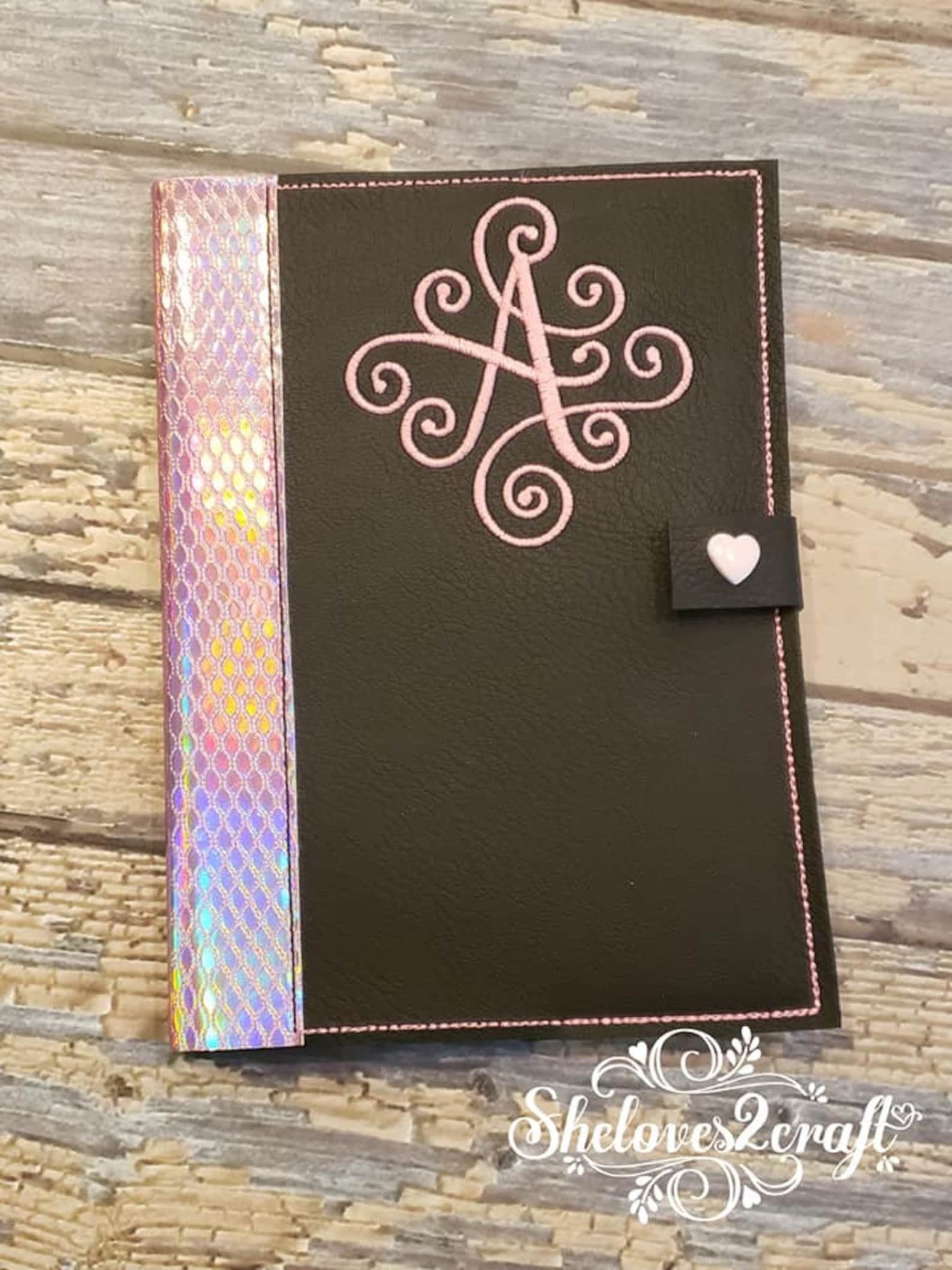 In the Hoop Blank Notebook Cover Embroidery Design Available | Etsy