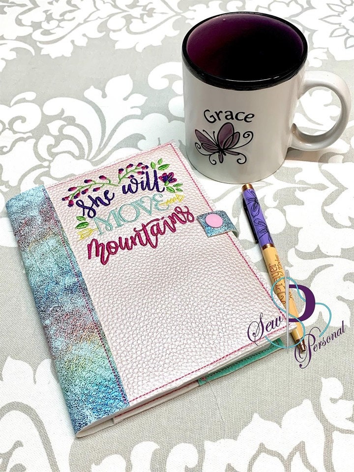 In the Hoop Blank Notebook Cover Embroidery Design Available | Etsy