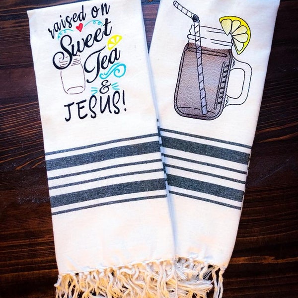 Tea Embroidery - Etsy