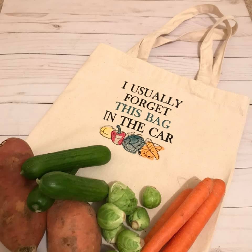 I Usually Forget This Bag in the Car Embroidery Design- Available Sizes ...