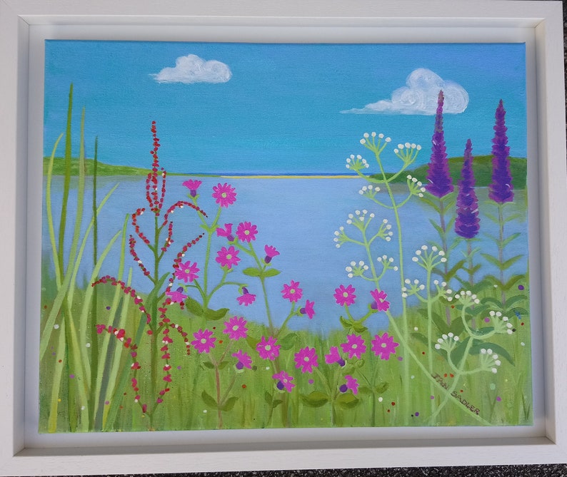 PRINT: Summer at Loe Bar and Loe Pool Cornwall. - Etsy