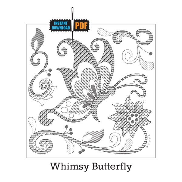 Butterfly Blackwork Pattern - Etsy