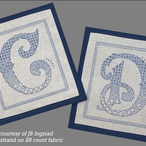 Blackwork Monogram Alphabet Bundle Letters A to Z - Etsy