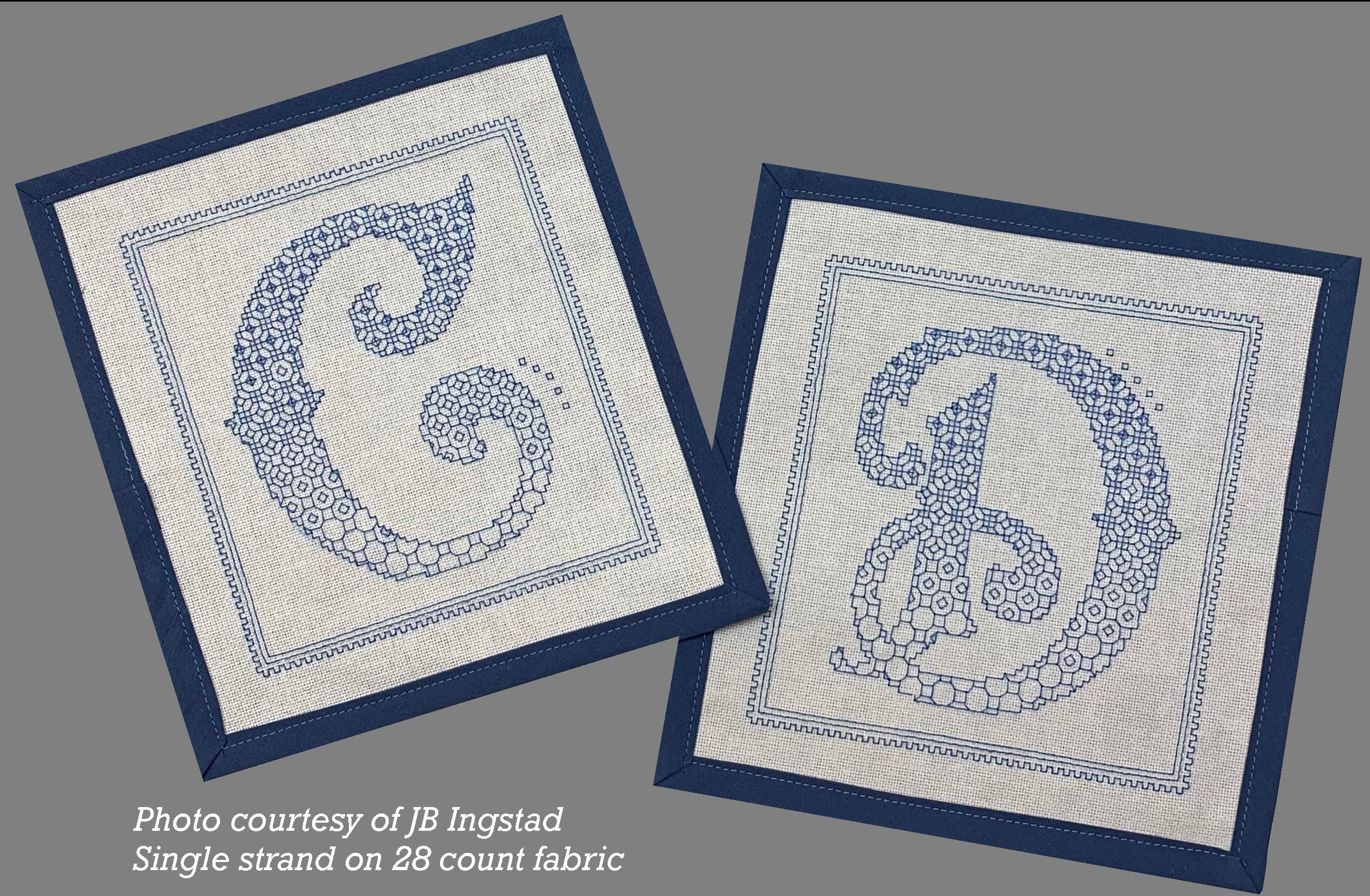 Blackwork Monogram Alphabet Bundle Letters A to Z - Etsy