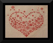 Blackwork Pattern, Three Pears, Shaded Embroidery, Varied Threads ...