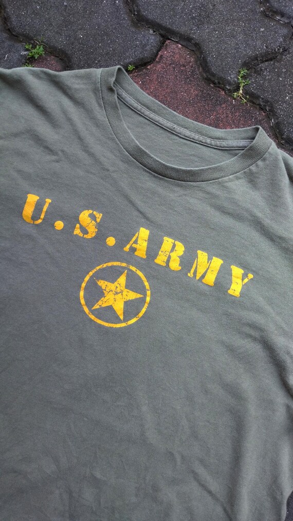 Vintage US Army Pit 21 USA Green OG Color - Gem