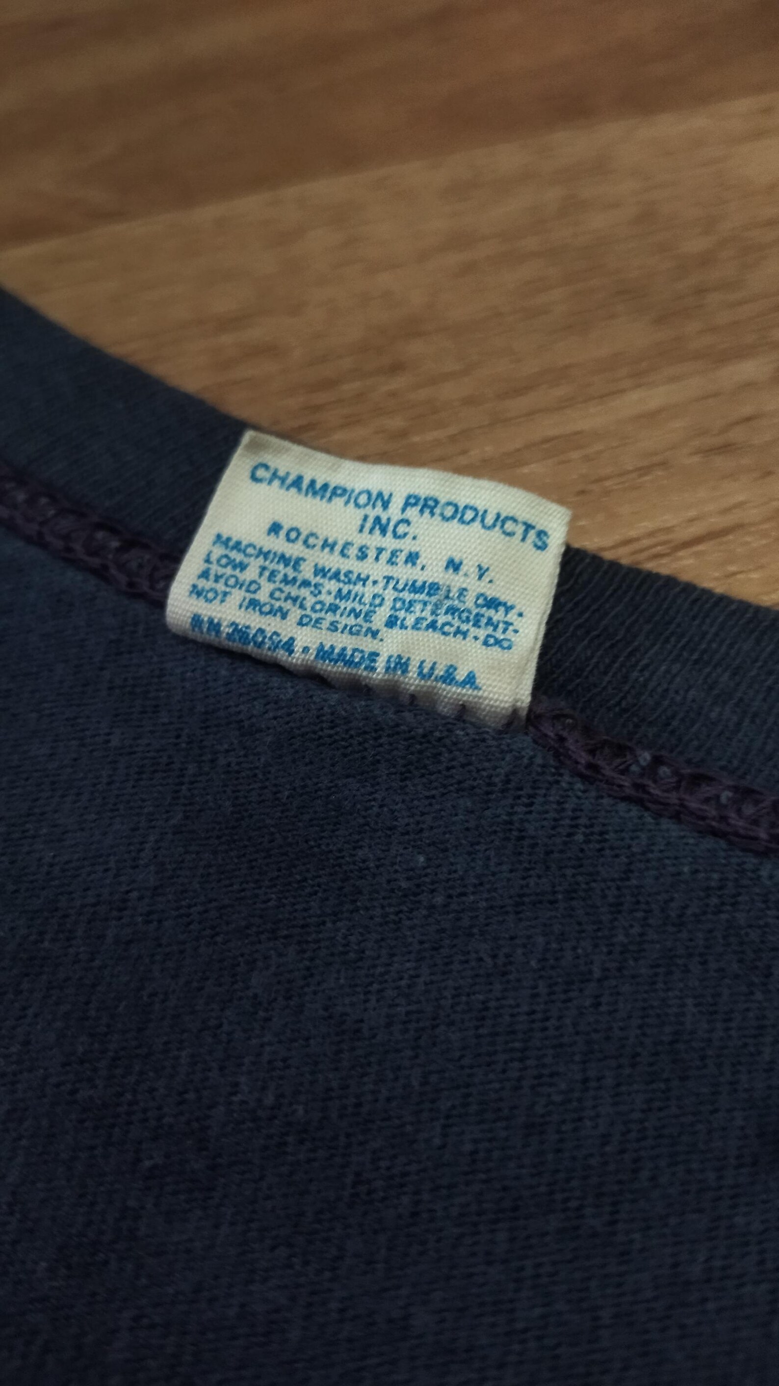 Vintage Champion Blue Bar 70s Made in USA - Etsy