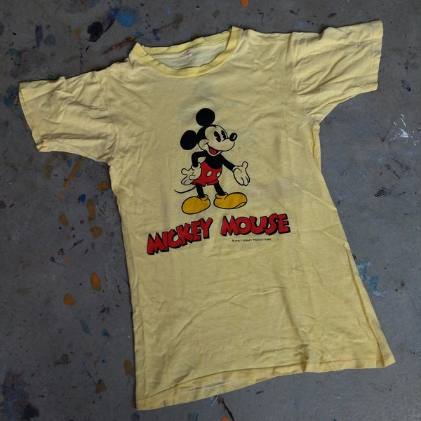 Vintage 70s Mickey Mouse Tshirt - Etsy
