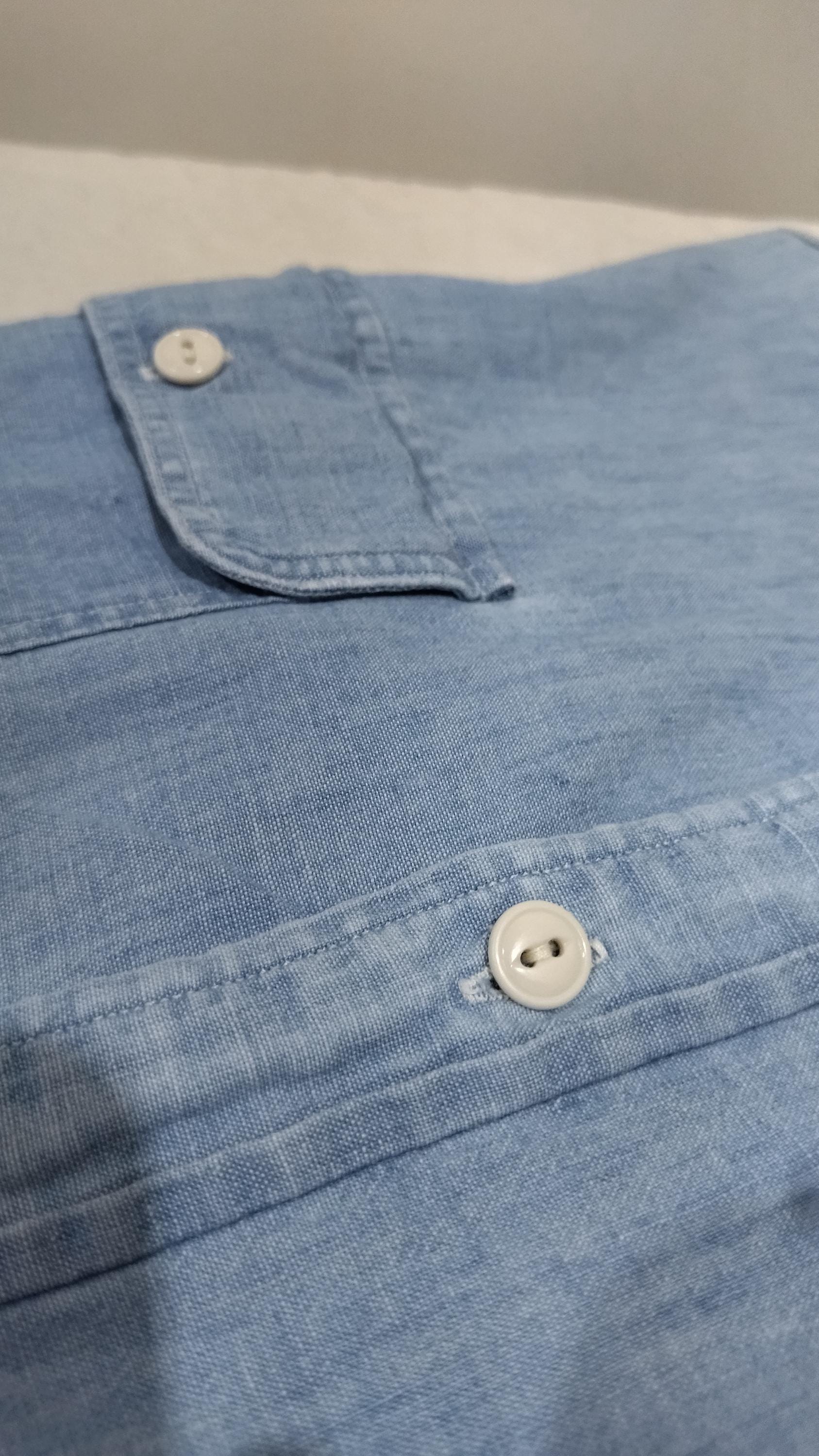 RRL Double RL Cat Eye Button Chambray 40s Us Army Style Made in USA - Etsy