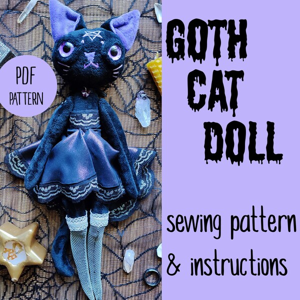 Halloween Doll Sewing Pattern - Etsy