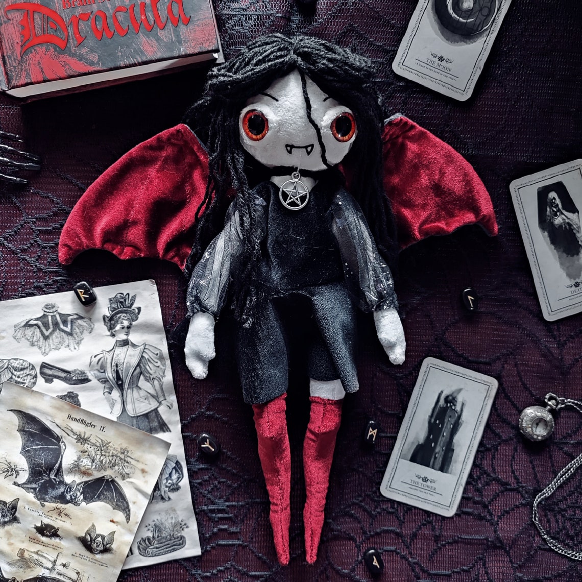 Vampire Plush Doll SEWING PATTERN - PDF Instant Download - Etsy