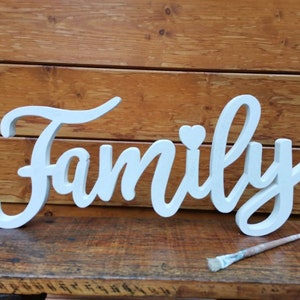 Family scritta in legno | Etsy