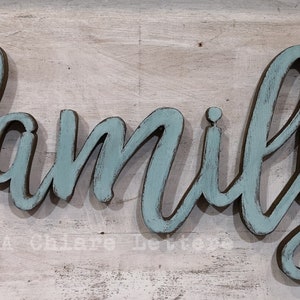 Family scritta in legno | Etsy