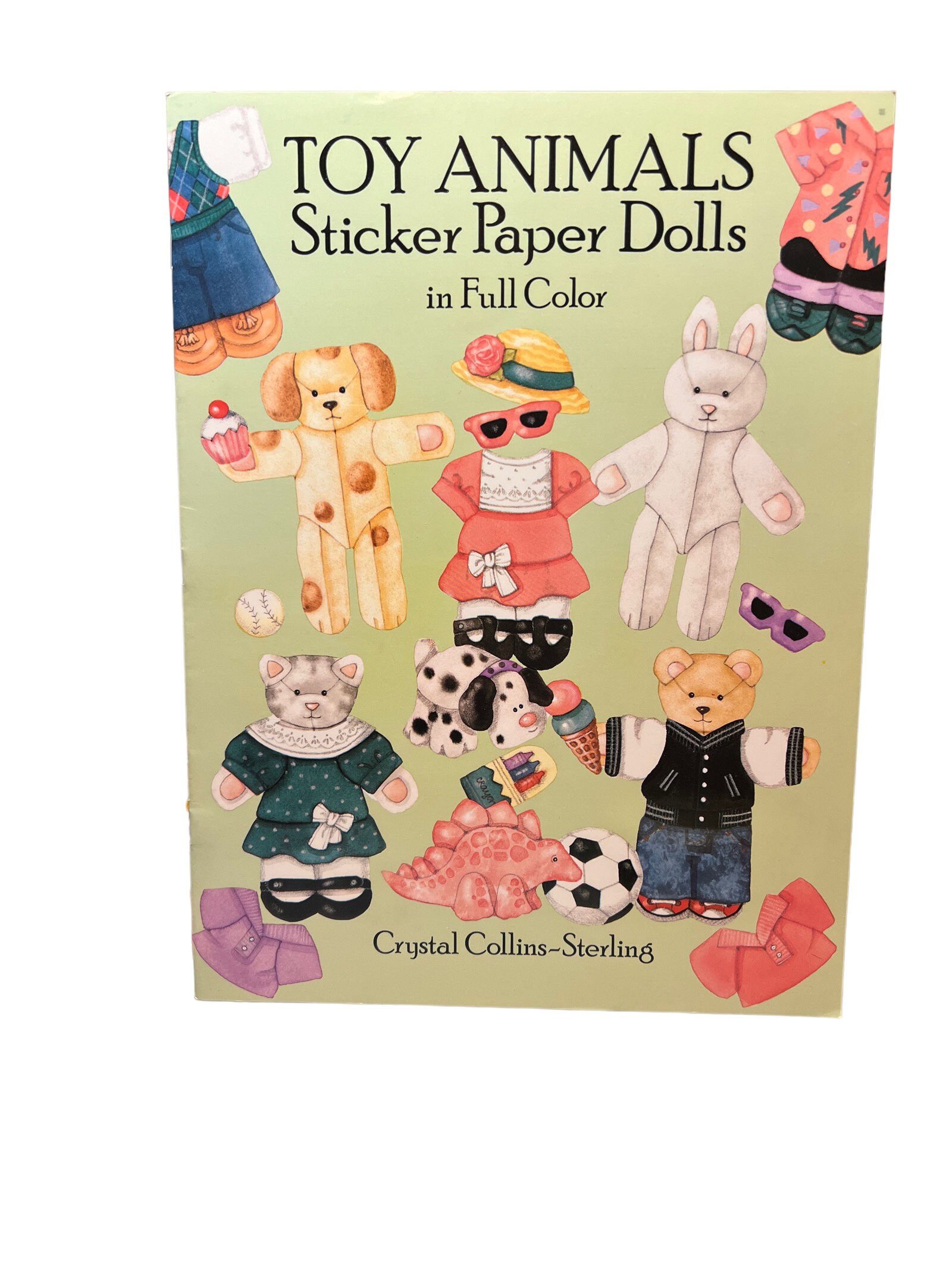 Toy Animals Sticker Paper Dolls - Full Color - Complete 1988 - Etsy