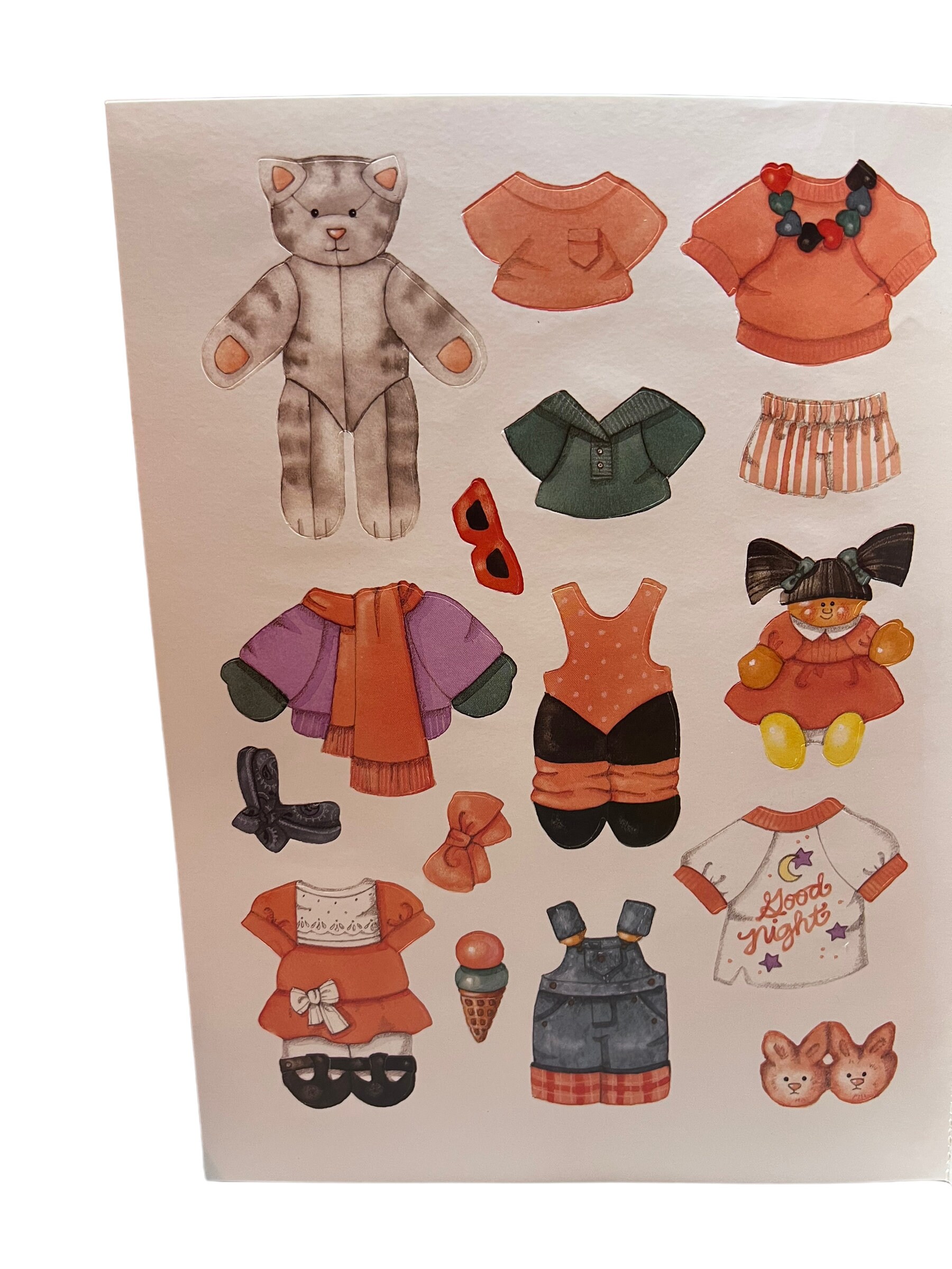 Toy Animals Sticker Paper Dolls Full Color Complete 1988 - Etsy