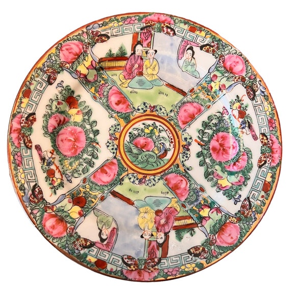 Rose Medallion Plate - Etsy