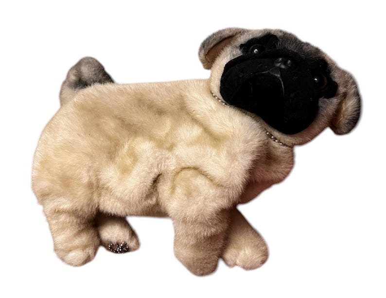 Fuzzy Nation Realistic Plush Pug Dog Purse. - Etsy
