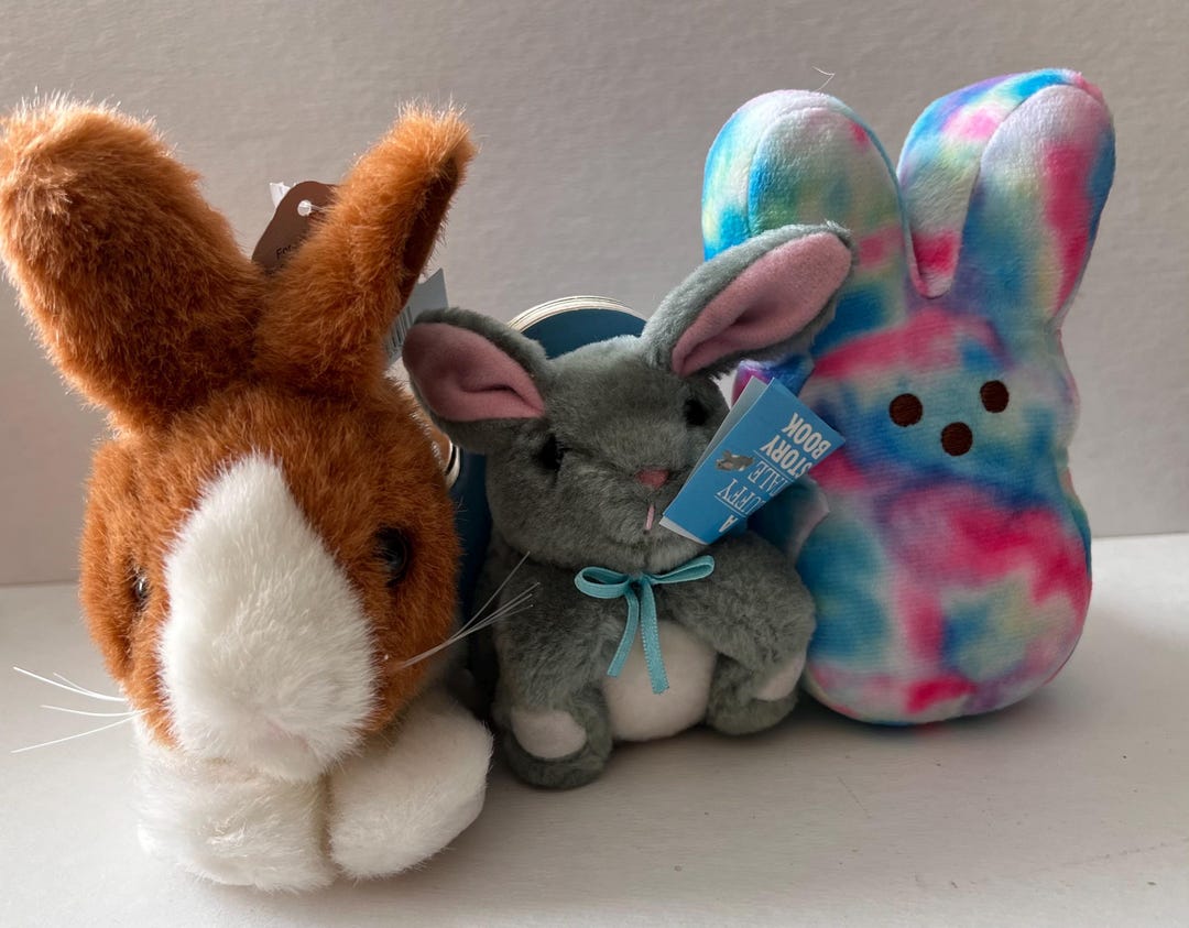 Lot of 3 BFF Bunny Rabbits: 6” Peeps~paw Bunny NWT by Cascade~fluffy ...